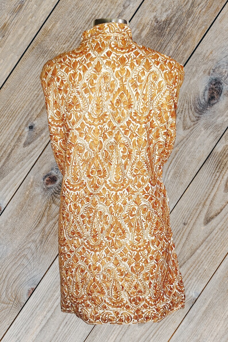 Heavy Embroidered Kashmir Jacket Kashmiri Jamawar Coat With | Etsy