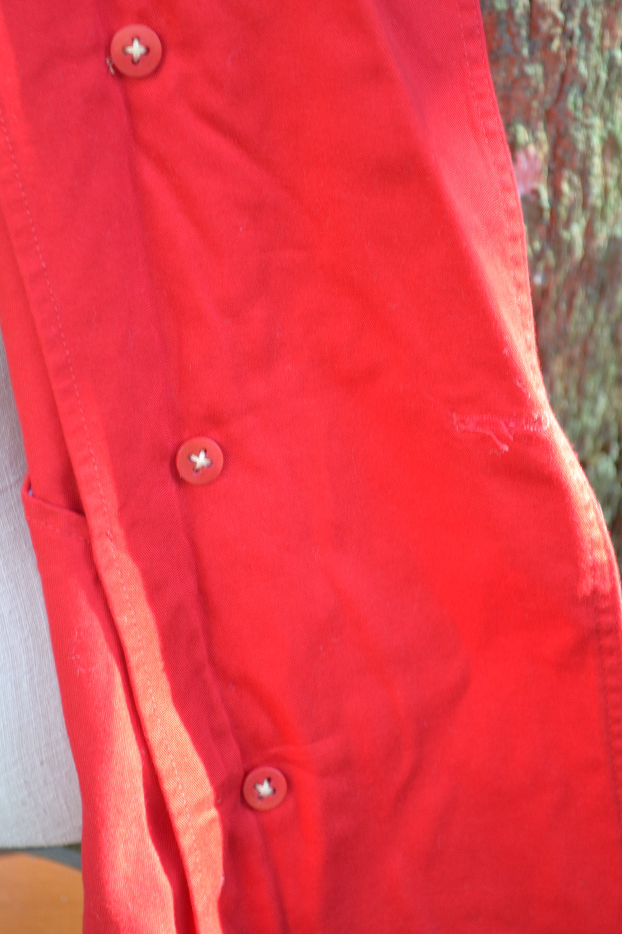 Vintage Ralph Lauren Lauren R. L size medium. red barn jacket double ...
