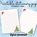 Christmas Printable Writing Paper, Penpal, Stationery Paper, Digital ...
