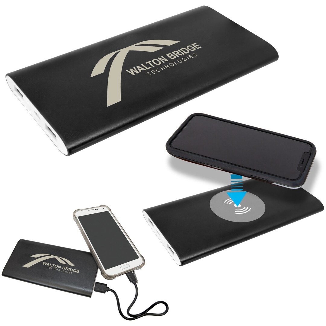 Customizable Portable Phone Charger - Wireless Charging Pad - Custom ...