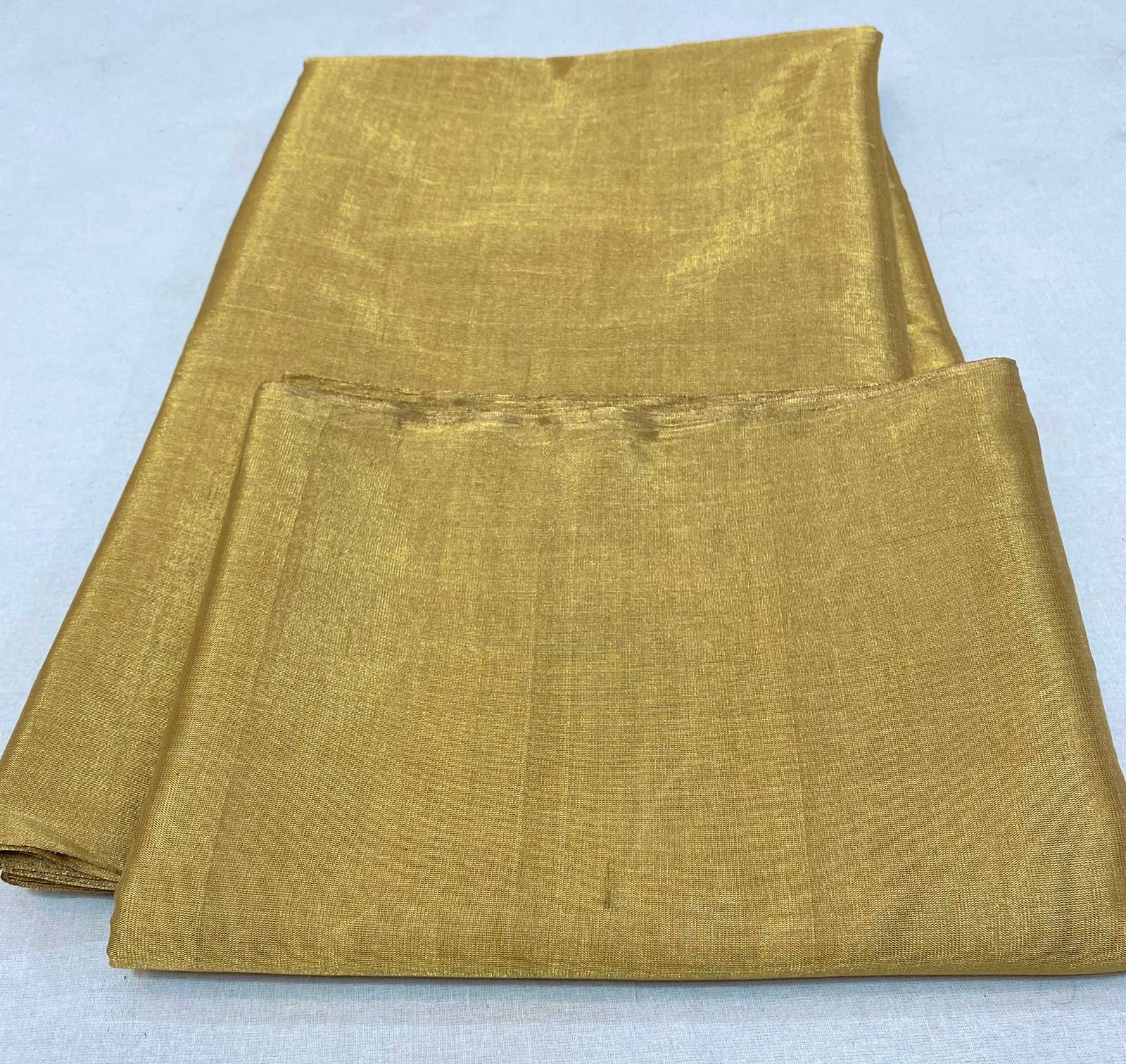 Beautiful Golden Chanderi Saree for Women Chanderi Silk - Etsy