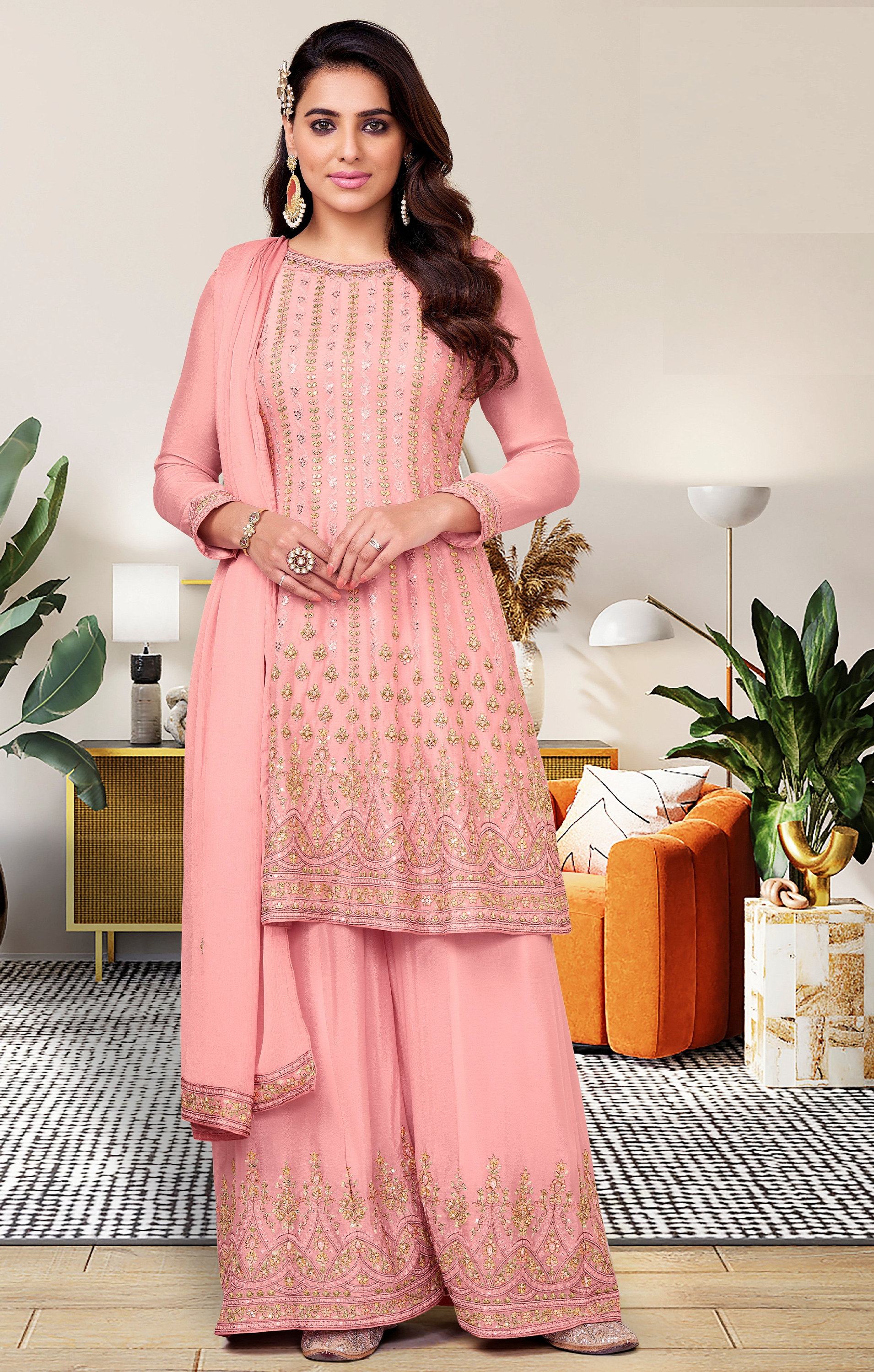 Pakistani and Indian Salwar Suit Full Embroidered Salwar - Etsy
