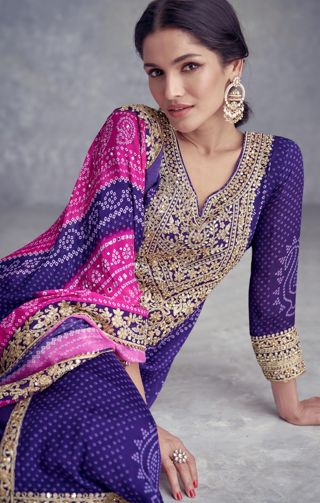 Pink Blue Indian Pakistani Wedding Dresses, Indian Dress Collection ...