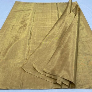 Beautiful Golden Chanderi Saree for Women Chanderi Silk - Etsy