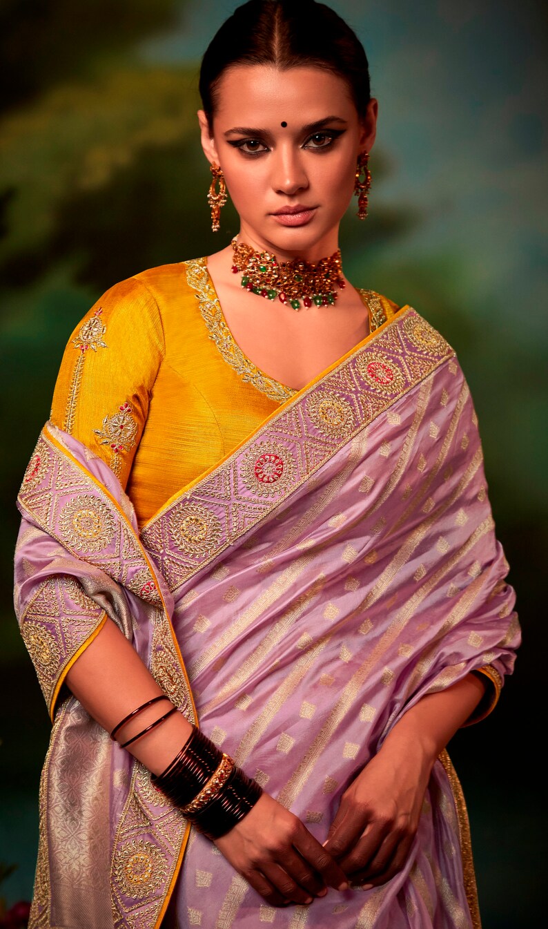 Pink Organza Silk Saree Bold and Beautiful Saree Sabyasachi Exclusive ...