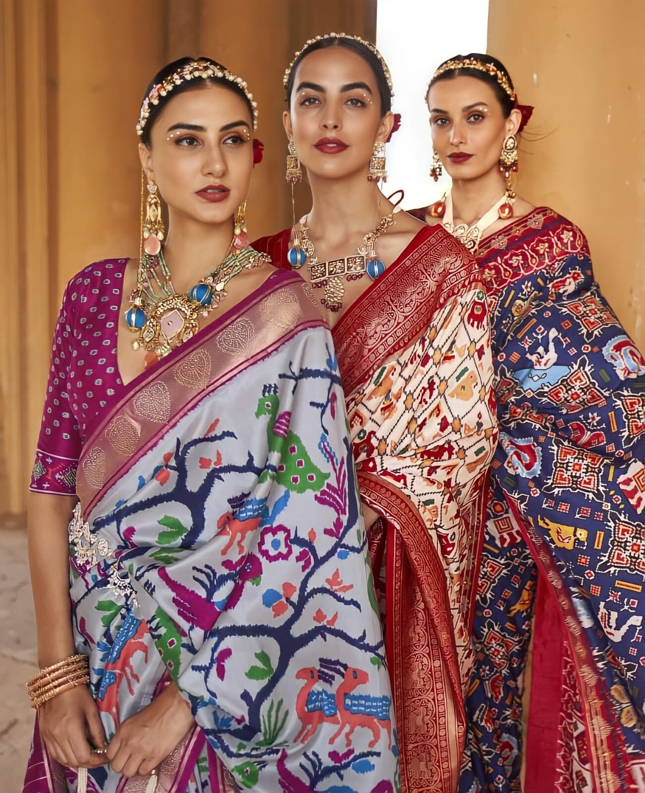 Partywear Festive Special Patola Print Silk Pure Patola Saree - Etsy