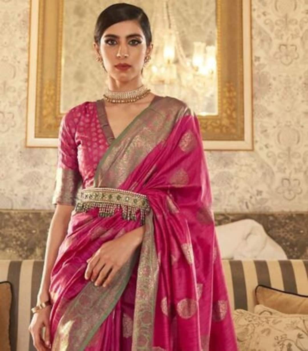 Traditional Beautiful Silk Saree for Womentraditional Indian - Etsy