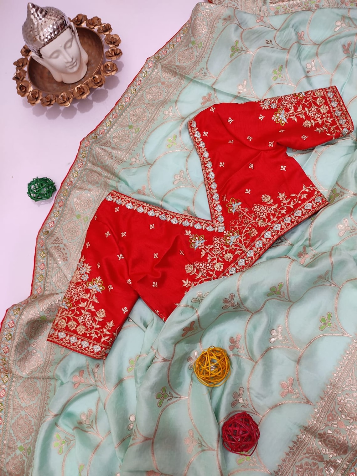 Pure Dola Silk Sarees for Women Indian Designer Sarees for - Etsy