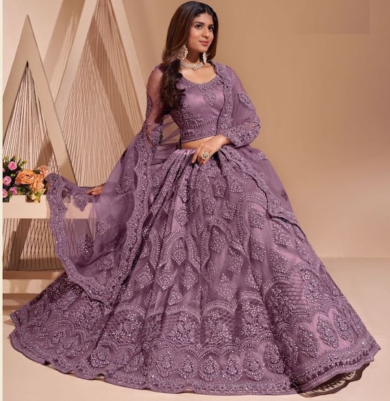 Purple Indian Lenghas