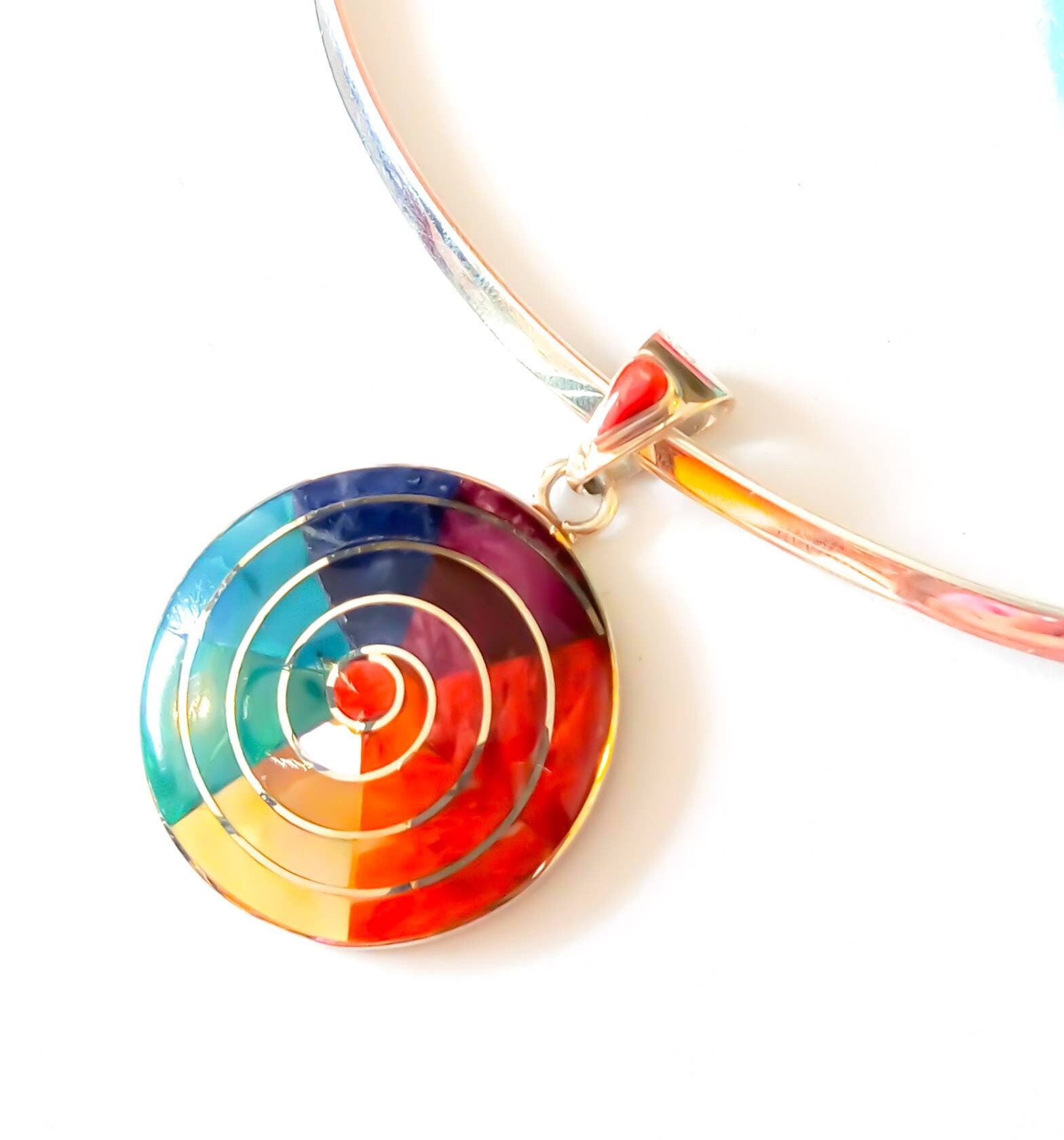 Set Peruvian Jewelry Choker Silver 950 Pendant With Spondylus Choker ...