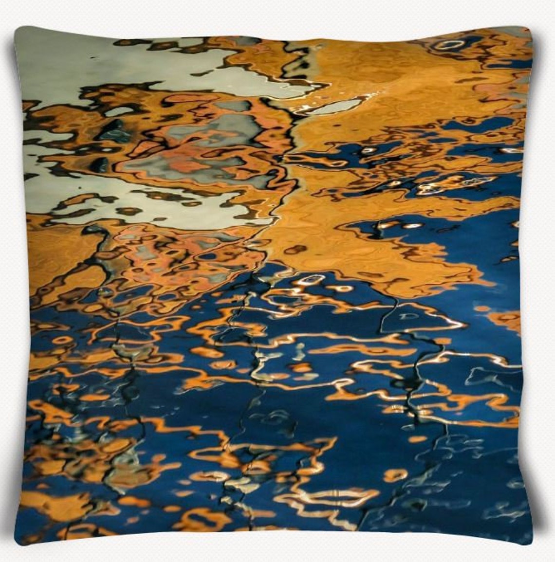 Luxury suede effect designer cushion with unique reflection - Etsy.de