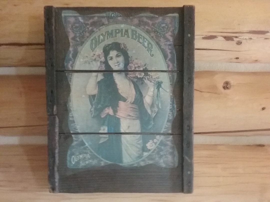 Vintage Olympia Beer Raisin Rack Advertisement / Raisin Drying Board ...