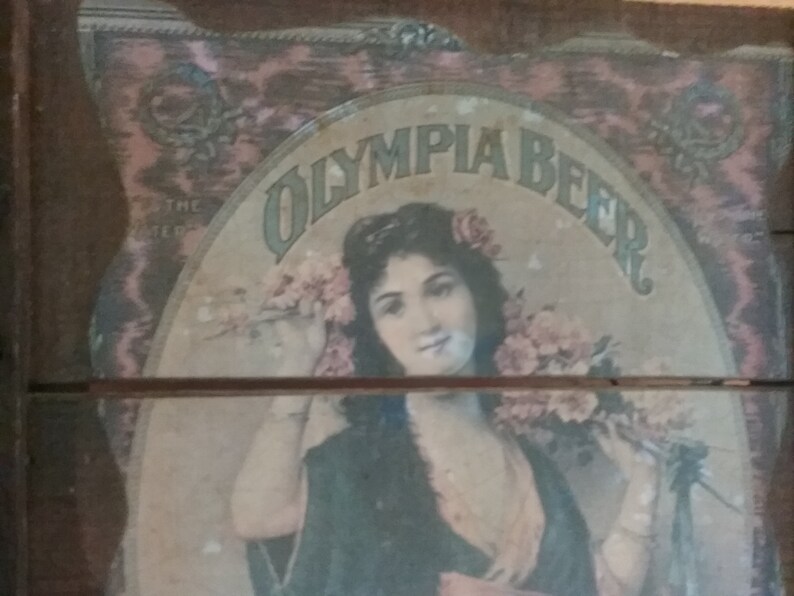 Vintage Olympia Beer Raisin Rack Advertisement / Raisin Drying Board ...