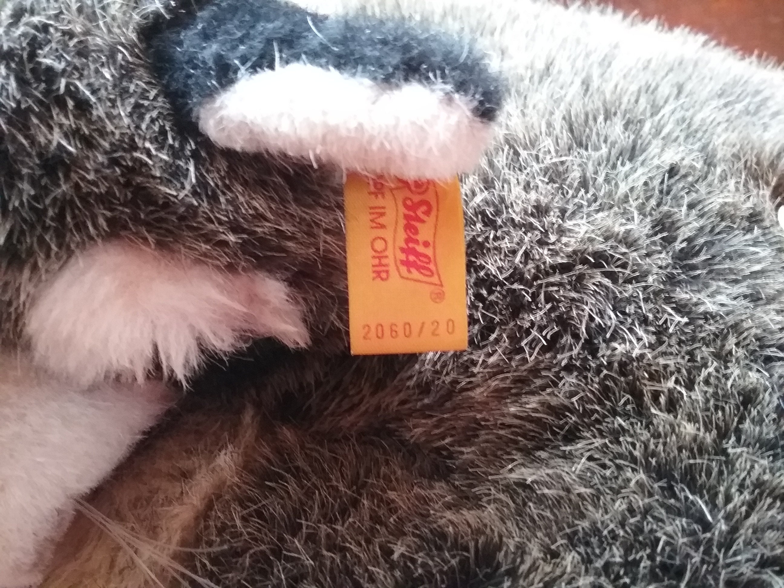 Vintage Steiff Collectible Raggy Racoon With Tag and Button / Stuffed ...