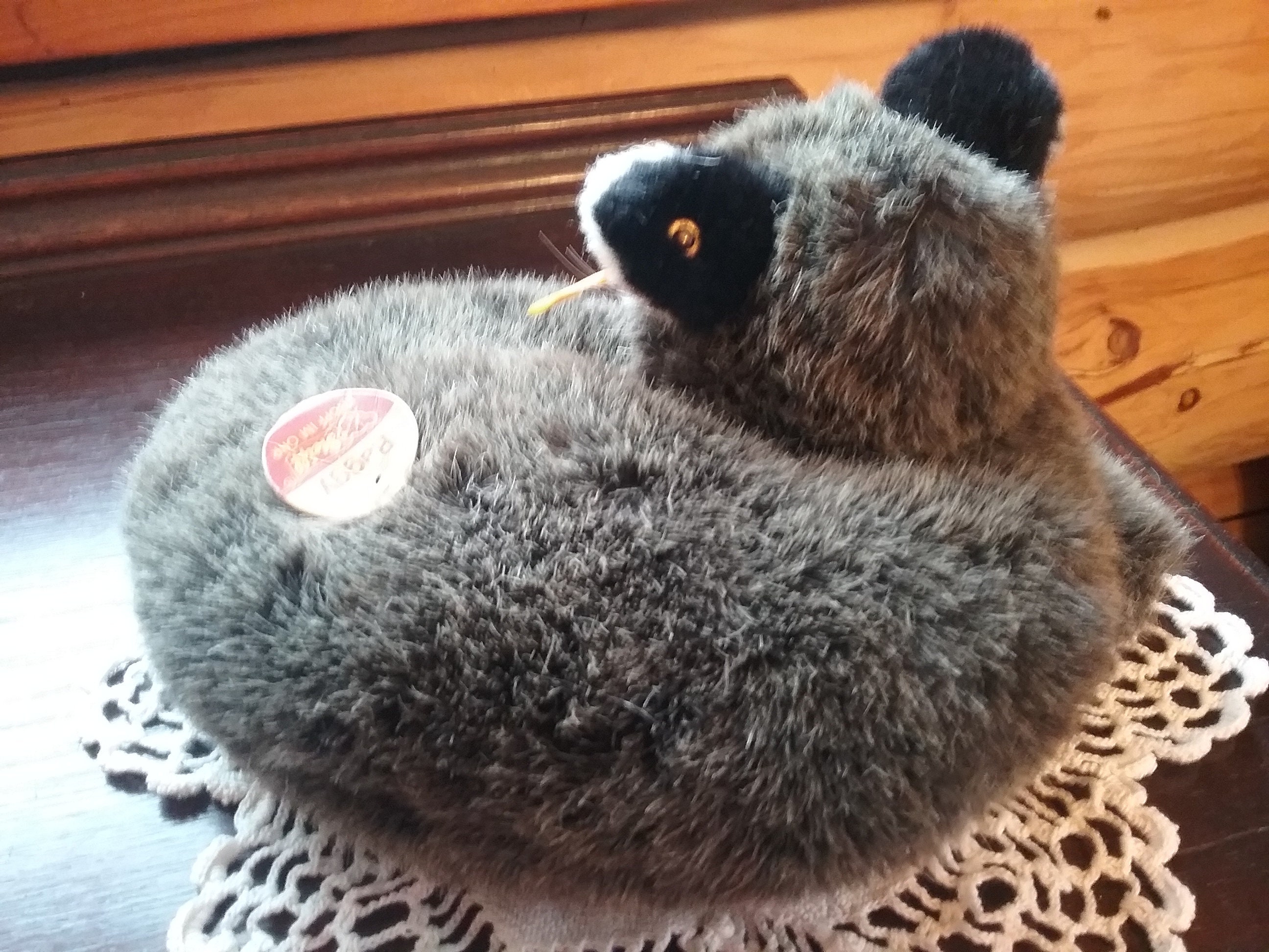 Vintage Steiff Collectible Raggy Racoon With Tag and Button / Stuffed ...