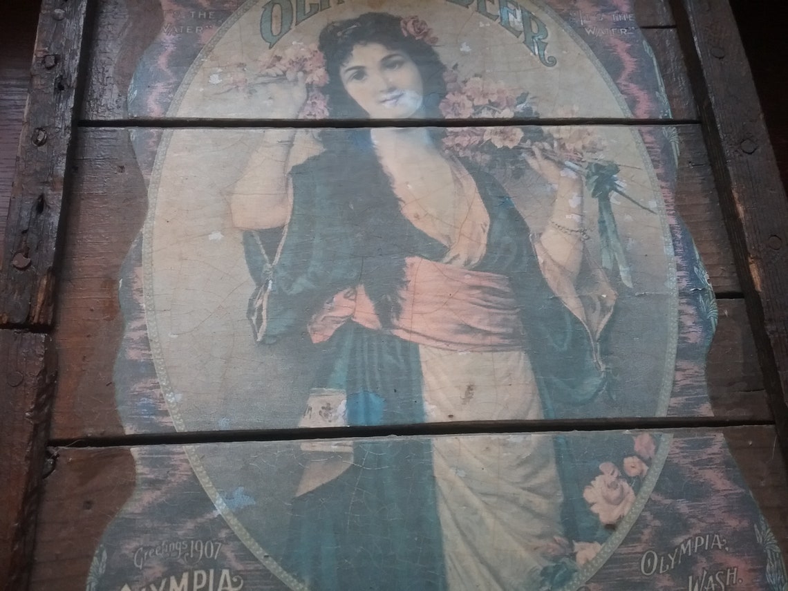 Vintage Olympia Beer Raisin Rack Advertisement / Raisin Drying Board ...