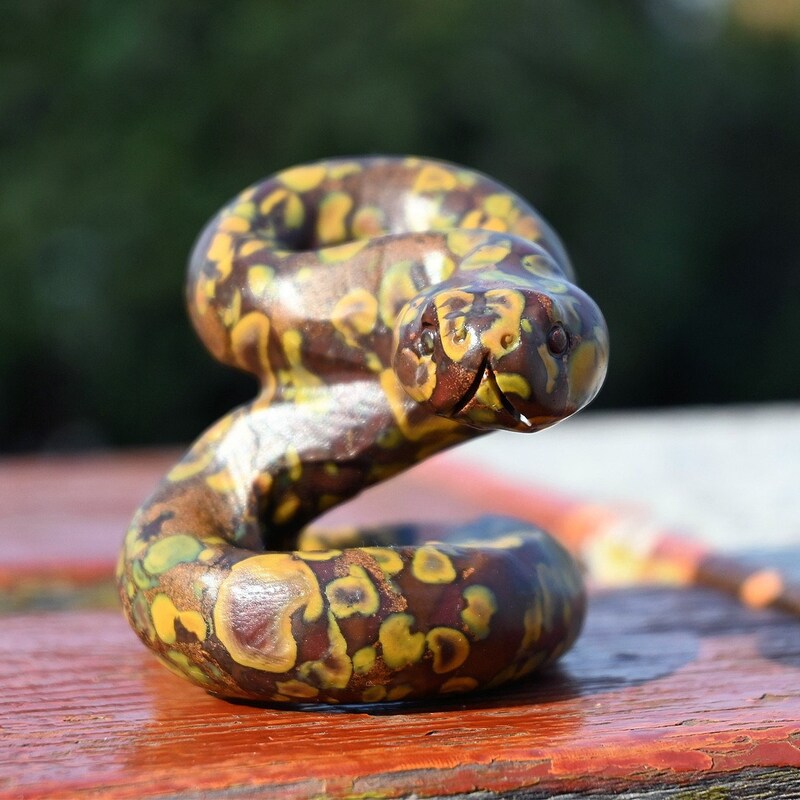 Carved Snake - Etsy