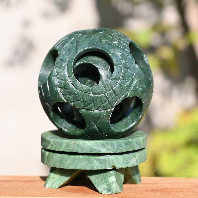 Green Jade Sphere - Etsy