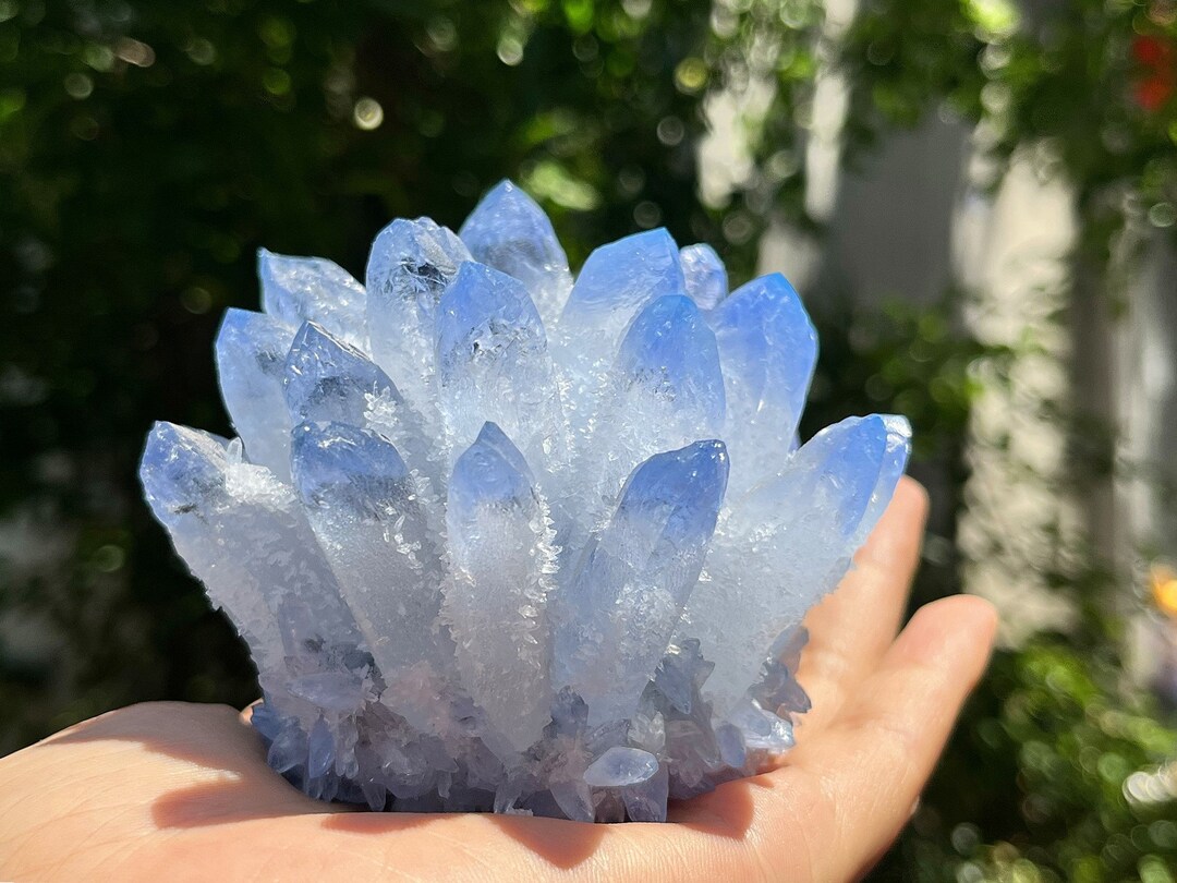 Bule Quartz Cluster，crystal Vug，crystal Decor，mineral Specimen Healing ...