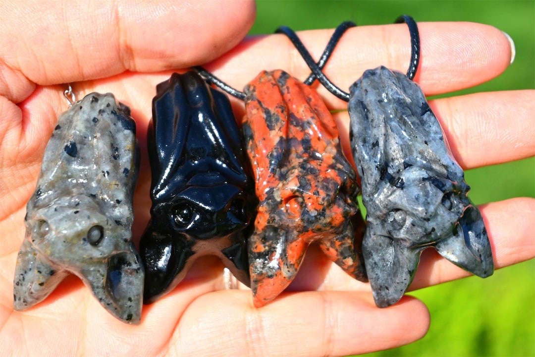 1.7'' Natural Quartz Crystal Bat，crystal Bat Carved，bat Figurine ...
