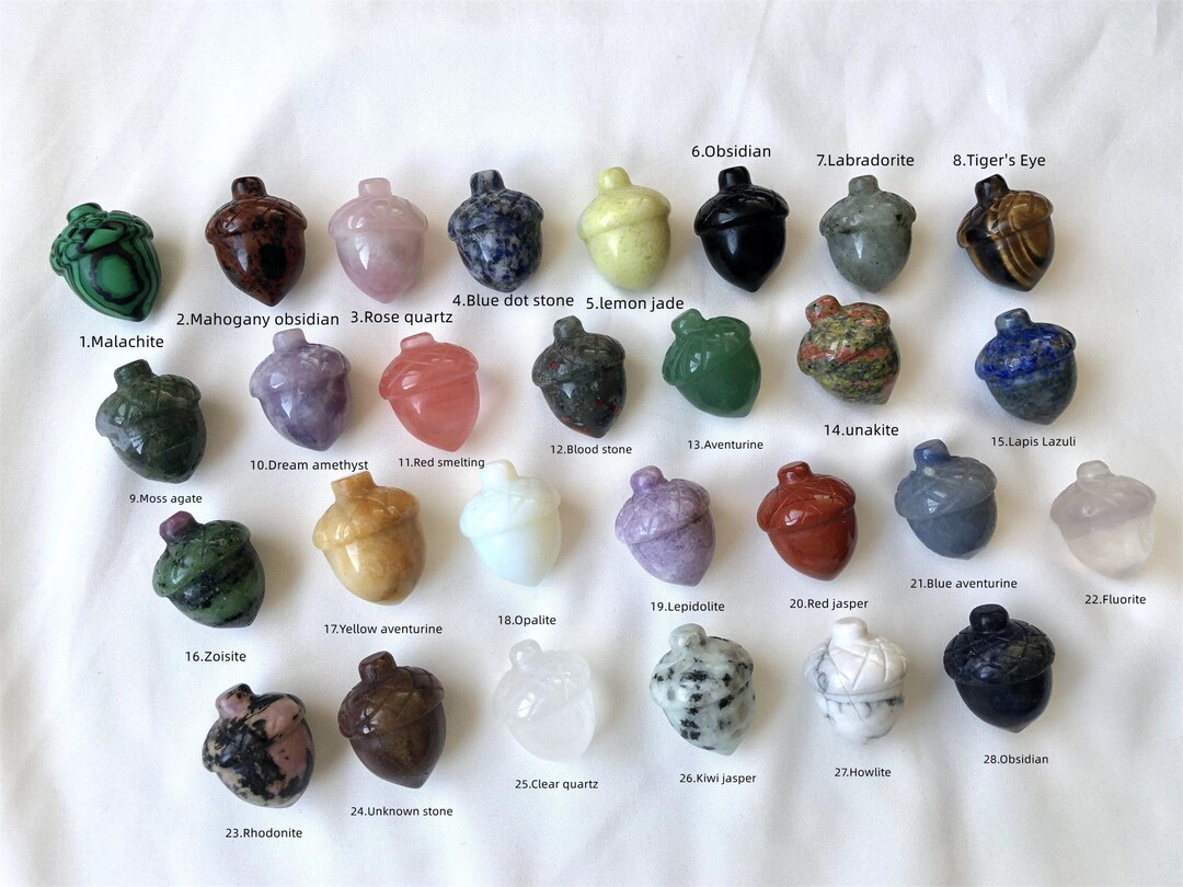 Mini Crystal Acorn*10pcs - Etsy