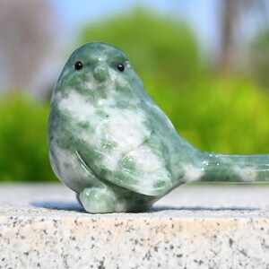 2.6'' Natural Hand Carved Dushan Jade Bird，crystal Bird，jade Birds ...