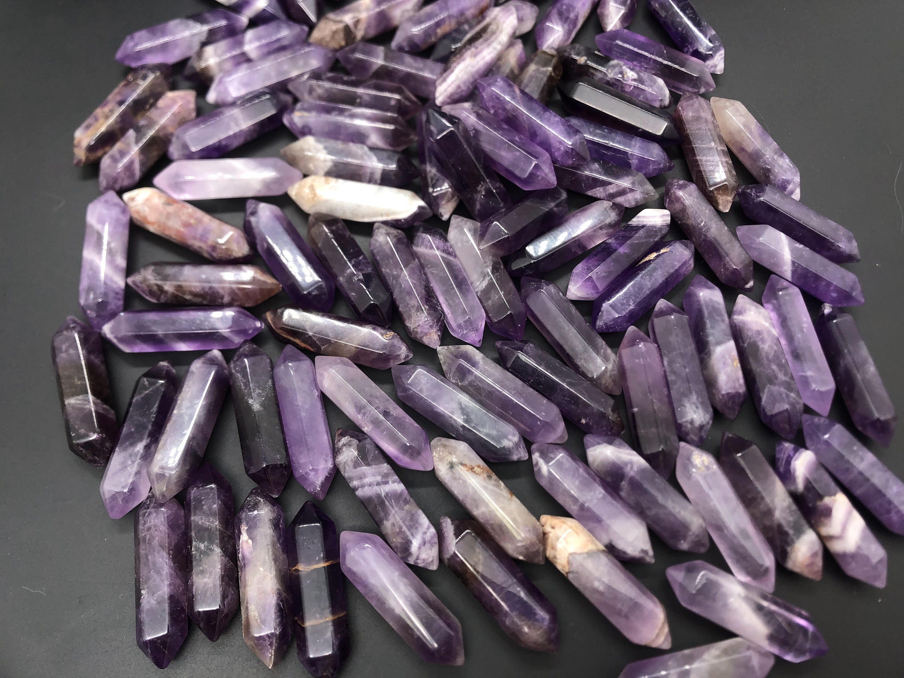Quartz Crystal，crystal obelisk，Dreamy purple Point，crystal Healing ...