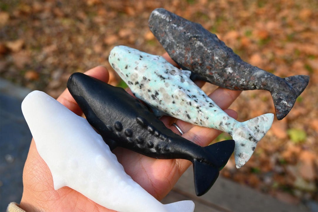 4.6'' Natural Quartz Crystal Whale，crystal Whale，crystal Gift，crystal ...