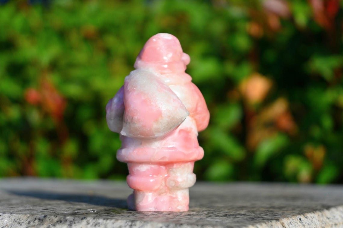 3'' Natural Pink Opal Father Christmas，quartz Crystal Carved，lion ...