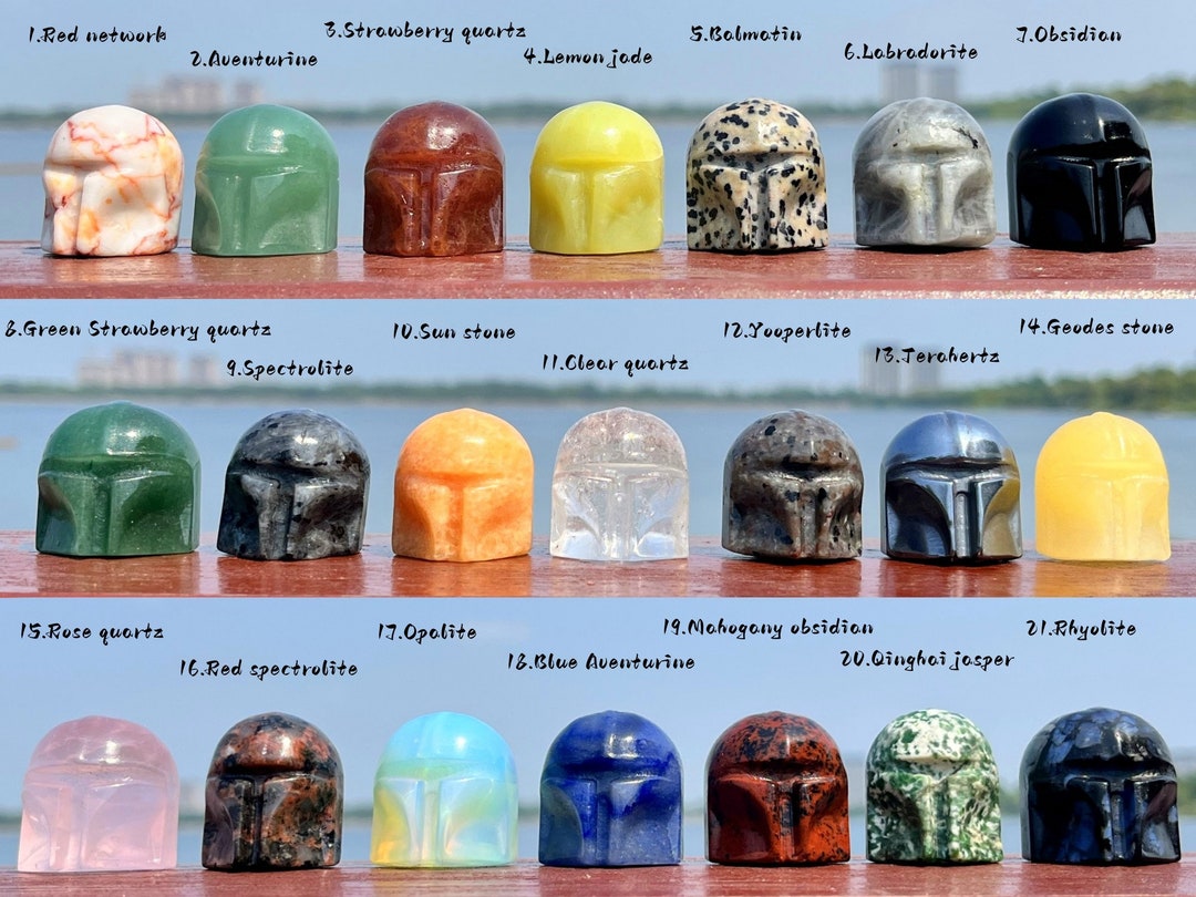 3cm Natural Hand Carved Mandalore，crystal Mandalore Head，mandalor ...