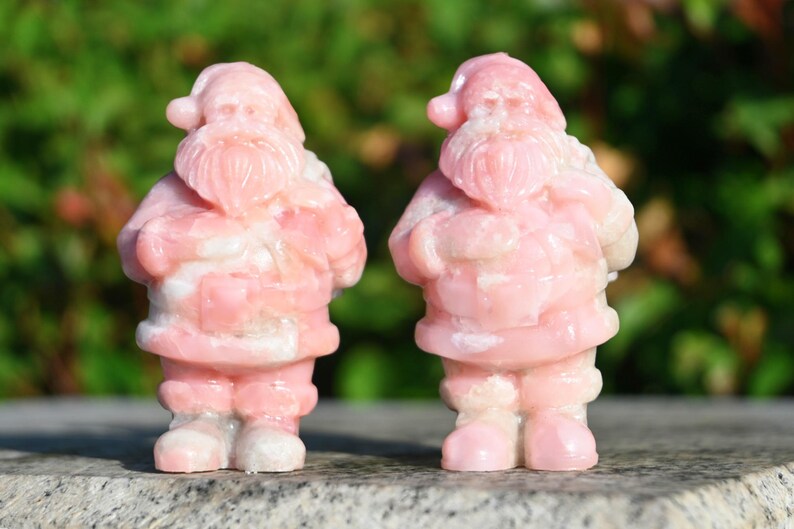 3'' Natural Pink Opal Father Christmas，quartz Crystal Carved，lion ...