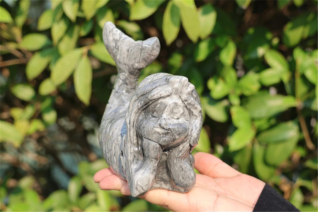 0.9kg Natural Picasso Mermaid Carved，quartz Crystal Mermaid，crystal ...