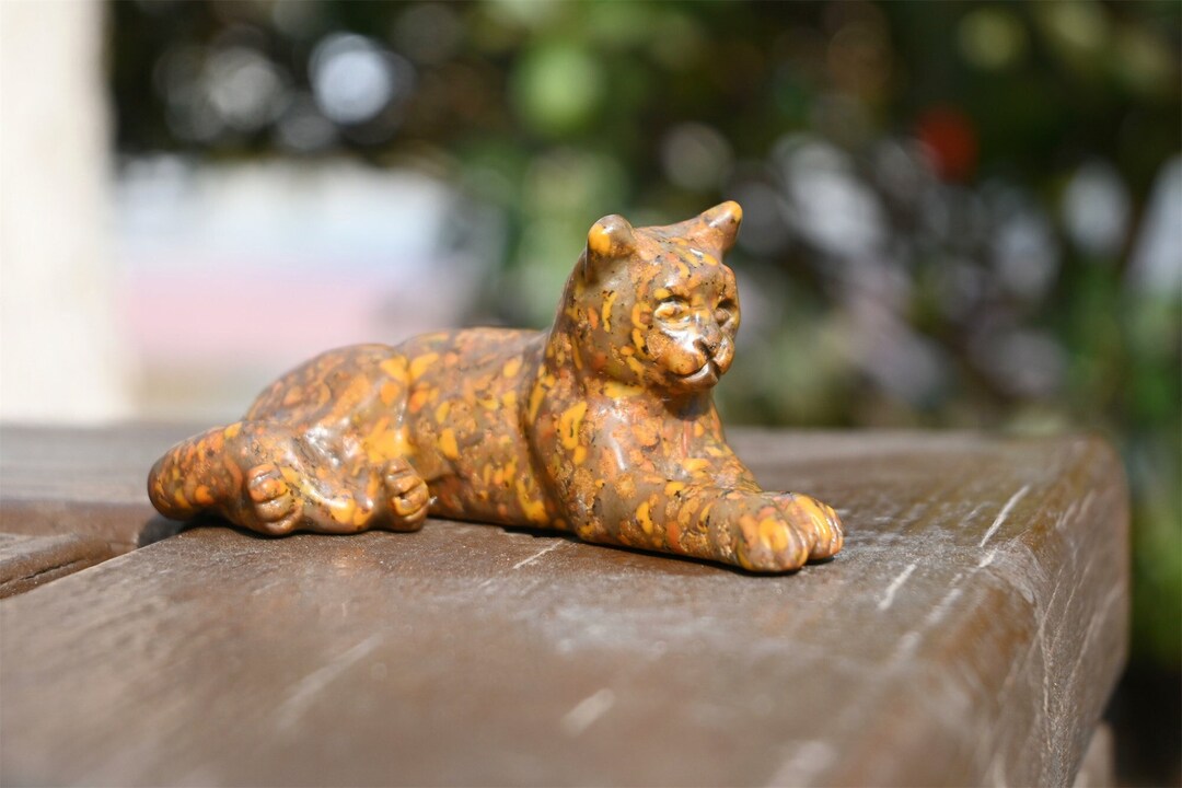 3.2'' Natural Hand Carved Azolite Cat，crystal Cat Carving，crystal Cat ...