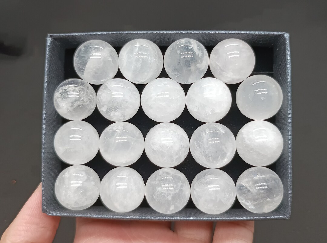15mm Natural Hand Carved Clear Quartz Ball，quartz Crystal，crystal Decor ...
