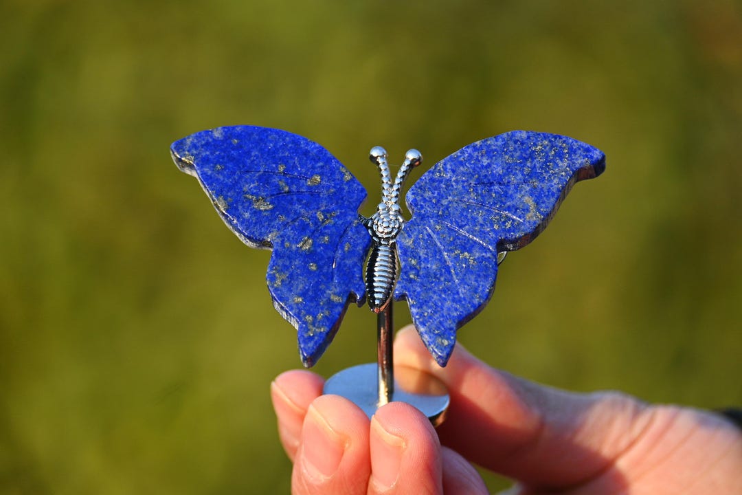 3'' Natural Lapis Lazuli Butterfly Wings，crystal Butterfly Decor，wings ...