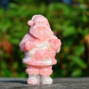 3'' Natural Pink Opal Father Christmas，quartz Crystal Carved，lion ...