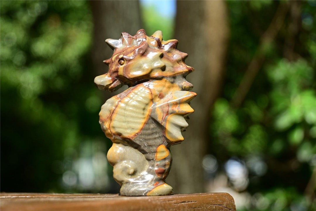 3.2" Natural Azolite Sea Horse Carved，crystal Sea Horse，sea Horse Decor ...