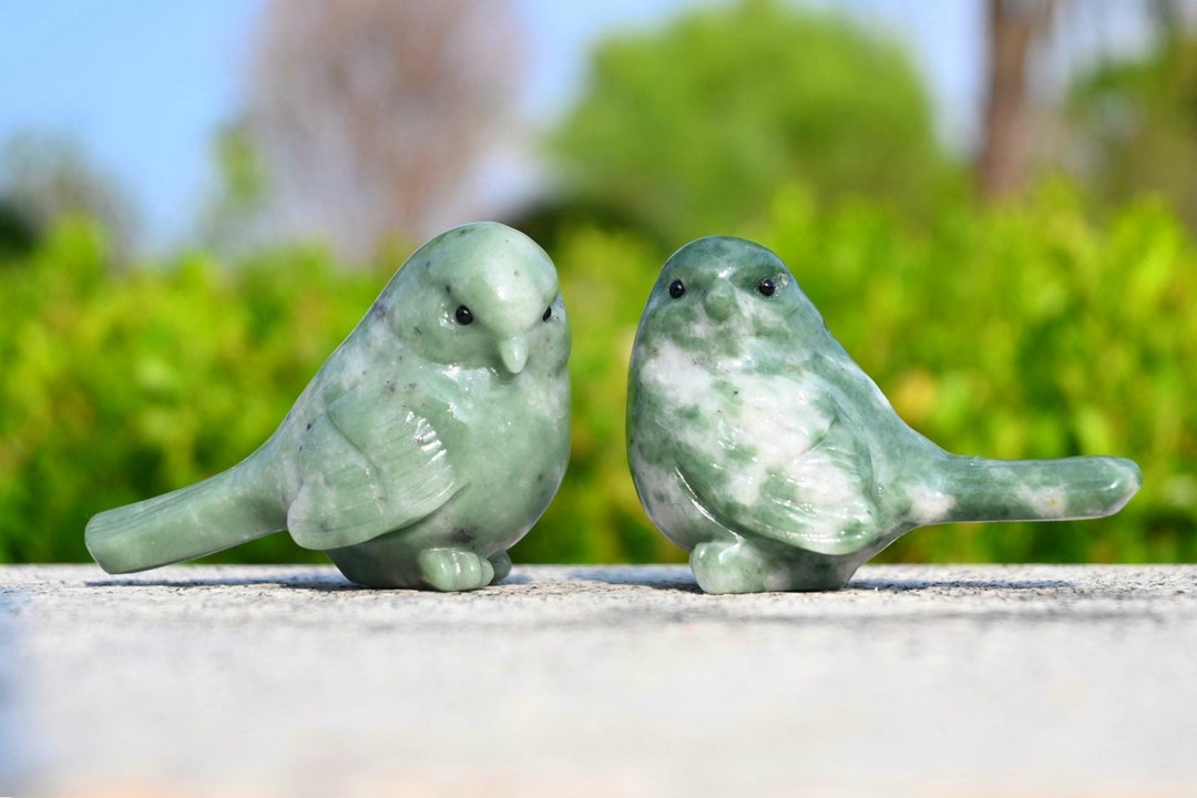 2.6'' Natural Hand Carved Dushan Jade Bird，crystal Bird，jade Birds ...