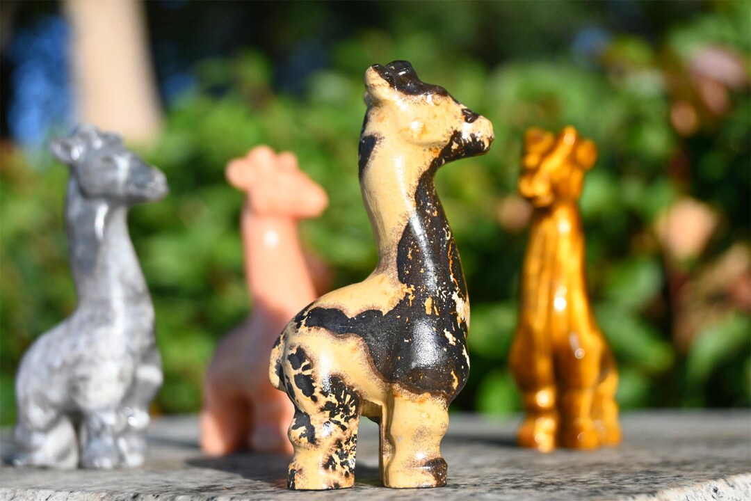 3'' Natural Quartz Crystal Giraffe Ornament，crystal Giraffe，crystal ...