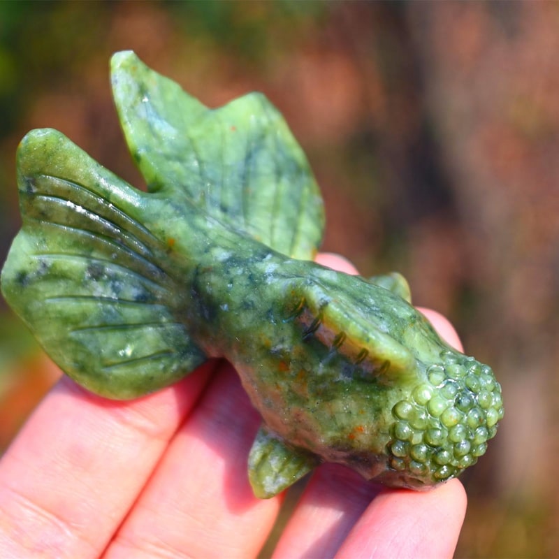 Jade Goldfish - Etsy