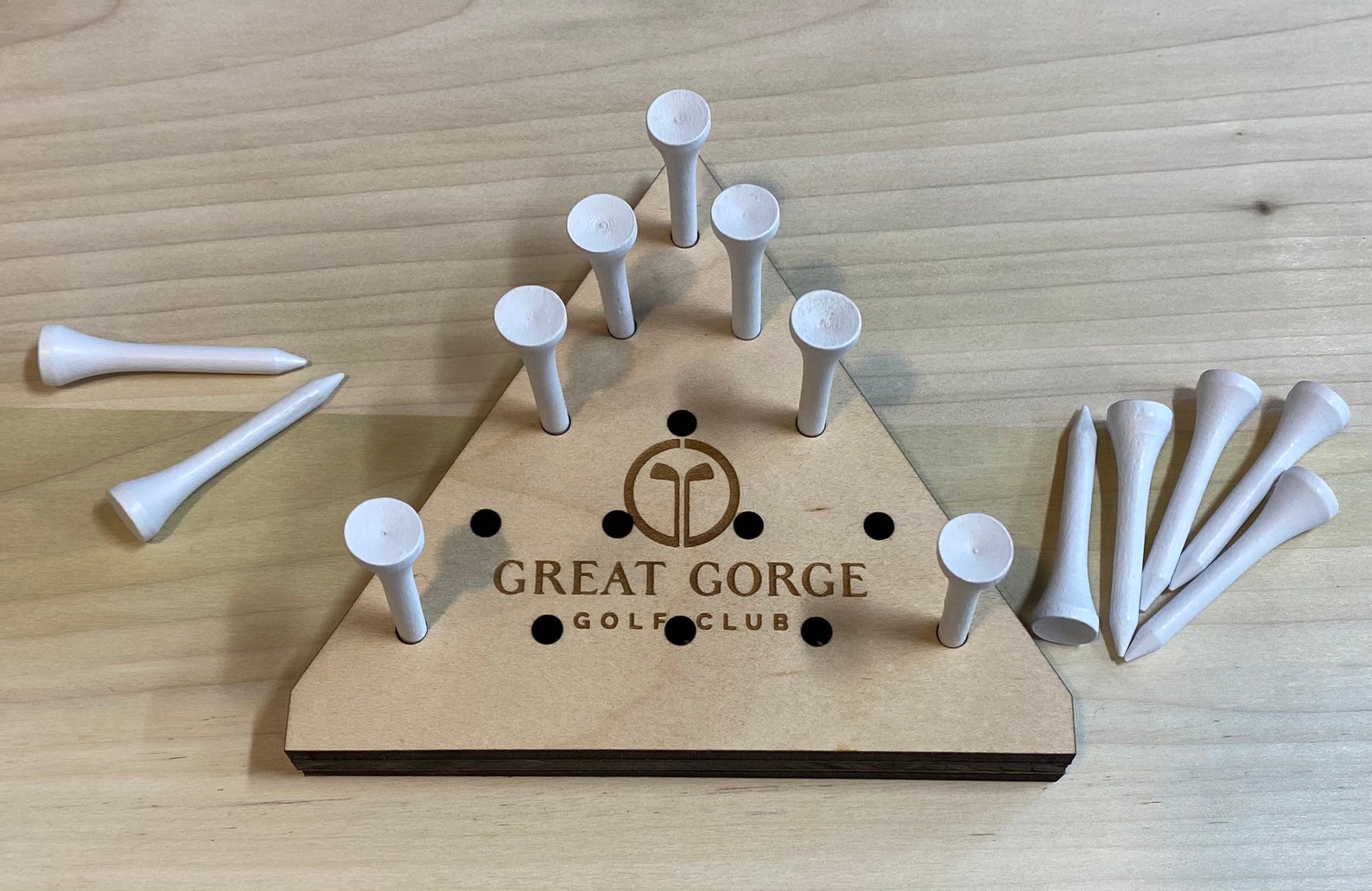 Personalized Triangle Peg Jump Game / Golf Tee / Solitaire/ Gift ...