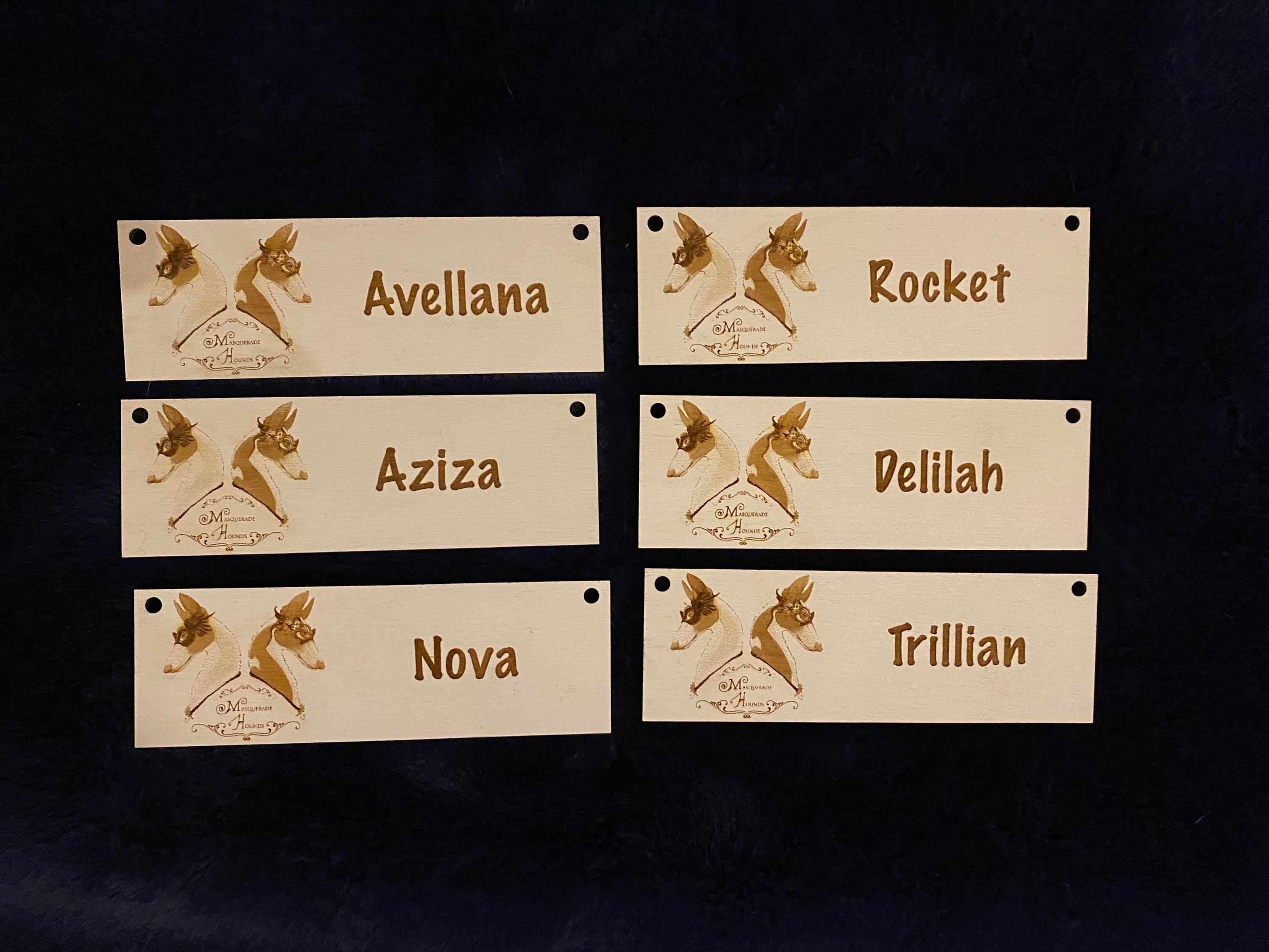 Kennel Custom Logo Crate Tag / Nameplate/ Dog / Cat / Name / - Etsy