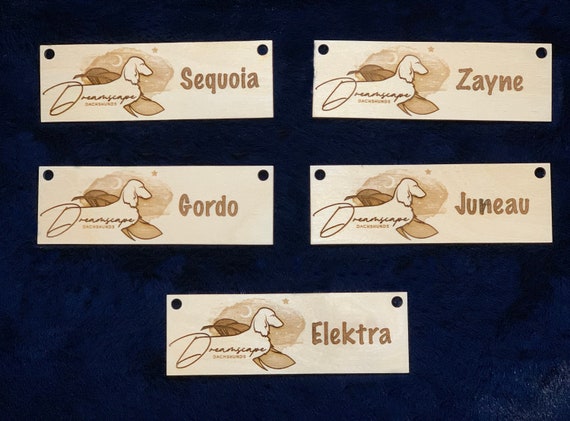 Kennel Custom Logo Crate Tag / Nameplate/ Dog / Cat / Name / - Etsy