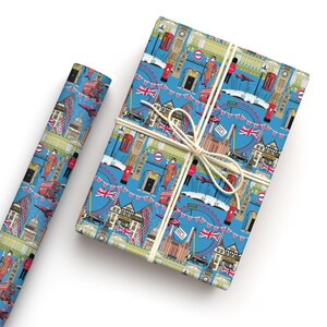 London Wrapping Paper, Luxury Wrapping Paper, British Gifts, Wrapping ...