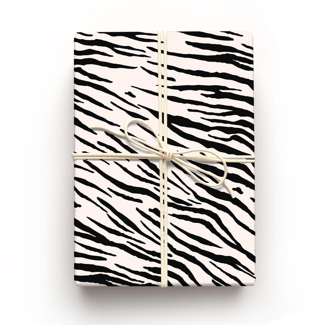 Zebra Wrapping Paper, Luxury Birthday Wrapping Paper, Tiger Wrapping ...