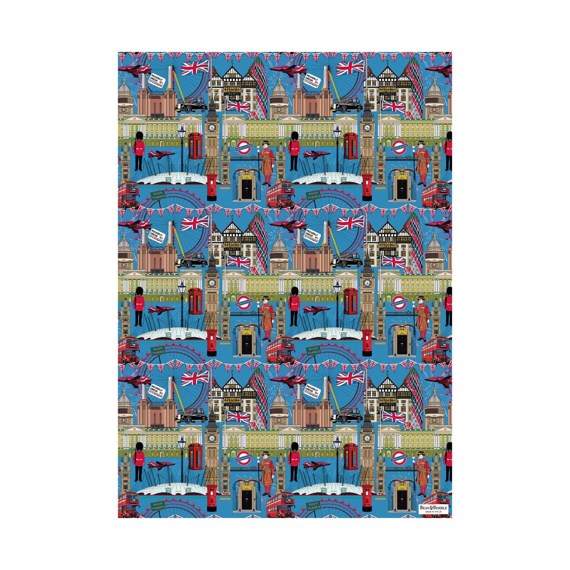 London Wrapping Paper, Luxury Wrapping Paper, British Gifts, Wrapping ...