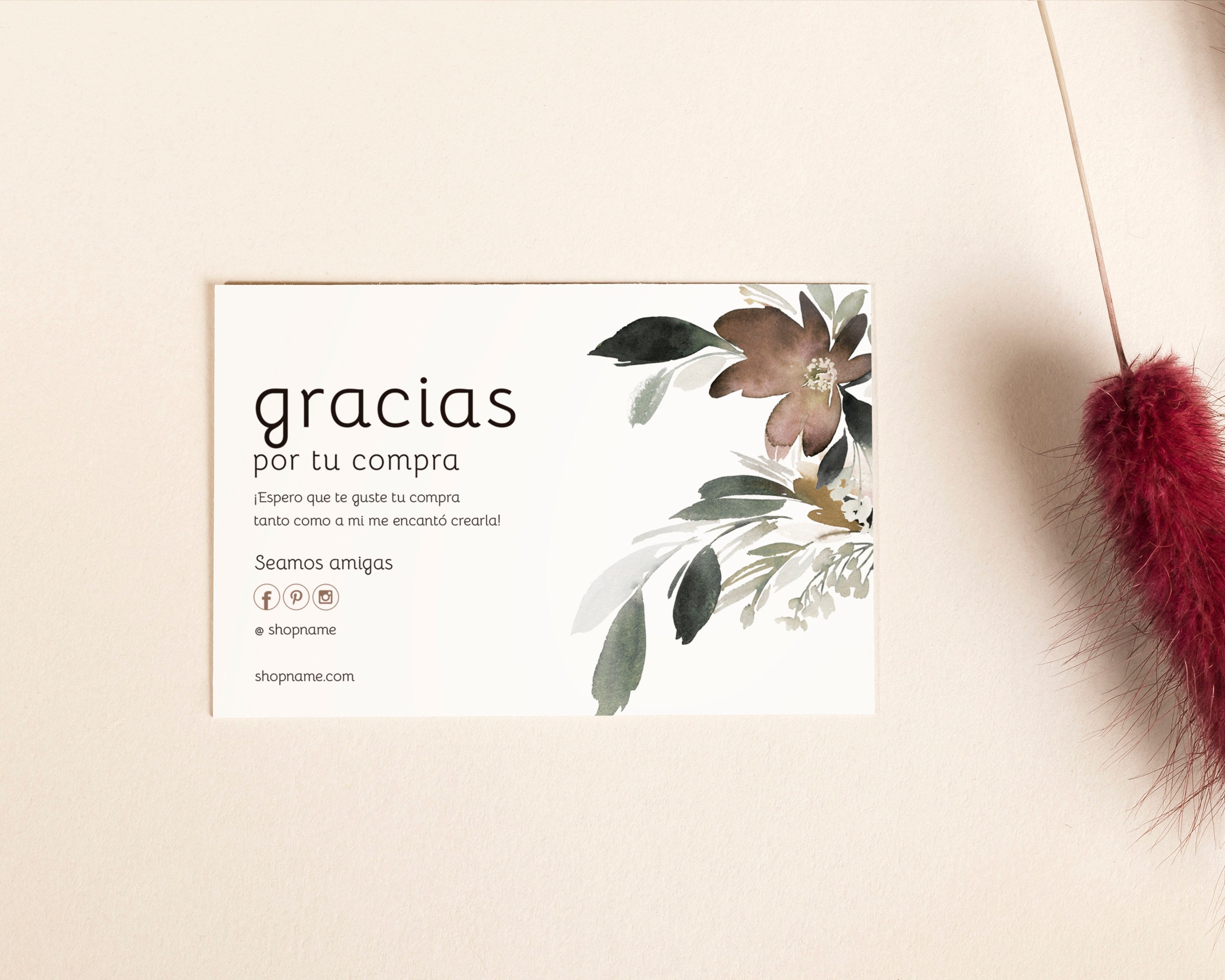 Tarjeta de agradecimiento personalizada Ideas de como dar las - Etsy España