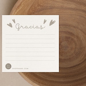 Tarjeta de agradecimiento personalizada Ideas de como dar las - Etsy España