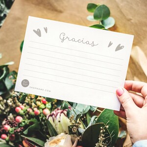 Tarjeta de agradecimiento personalizada Ideas de como dar las - Etsy España