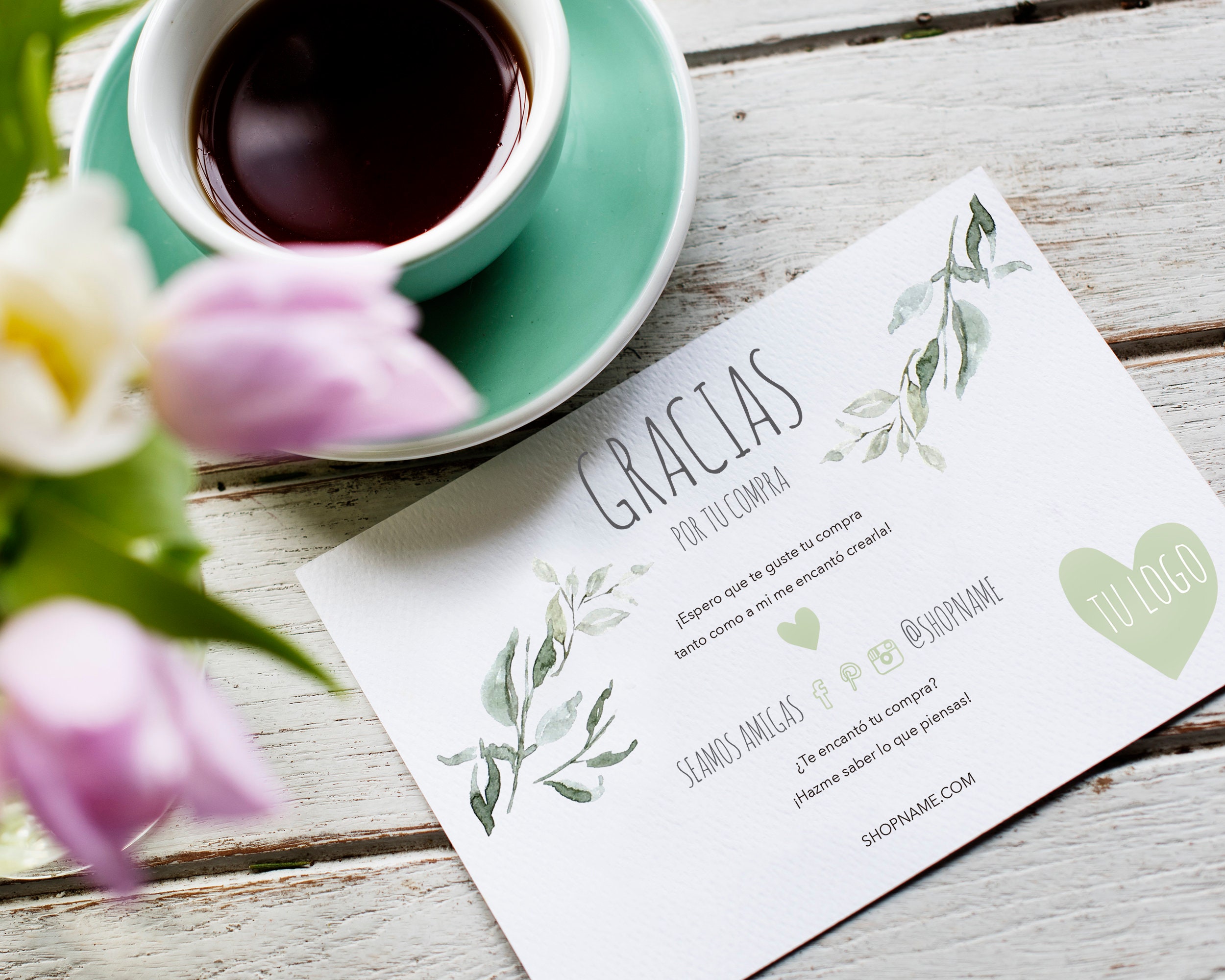 Tarjeta de agradecimiento personalizada, Ideas de como dar las gracias - Etsy España